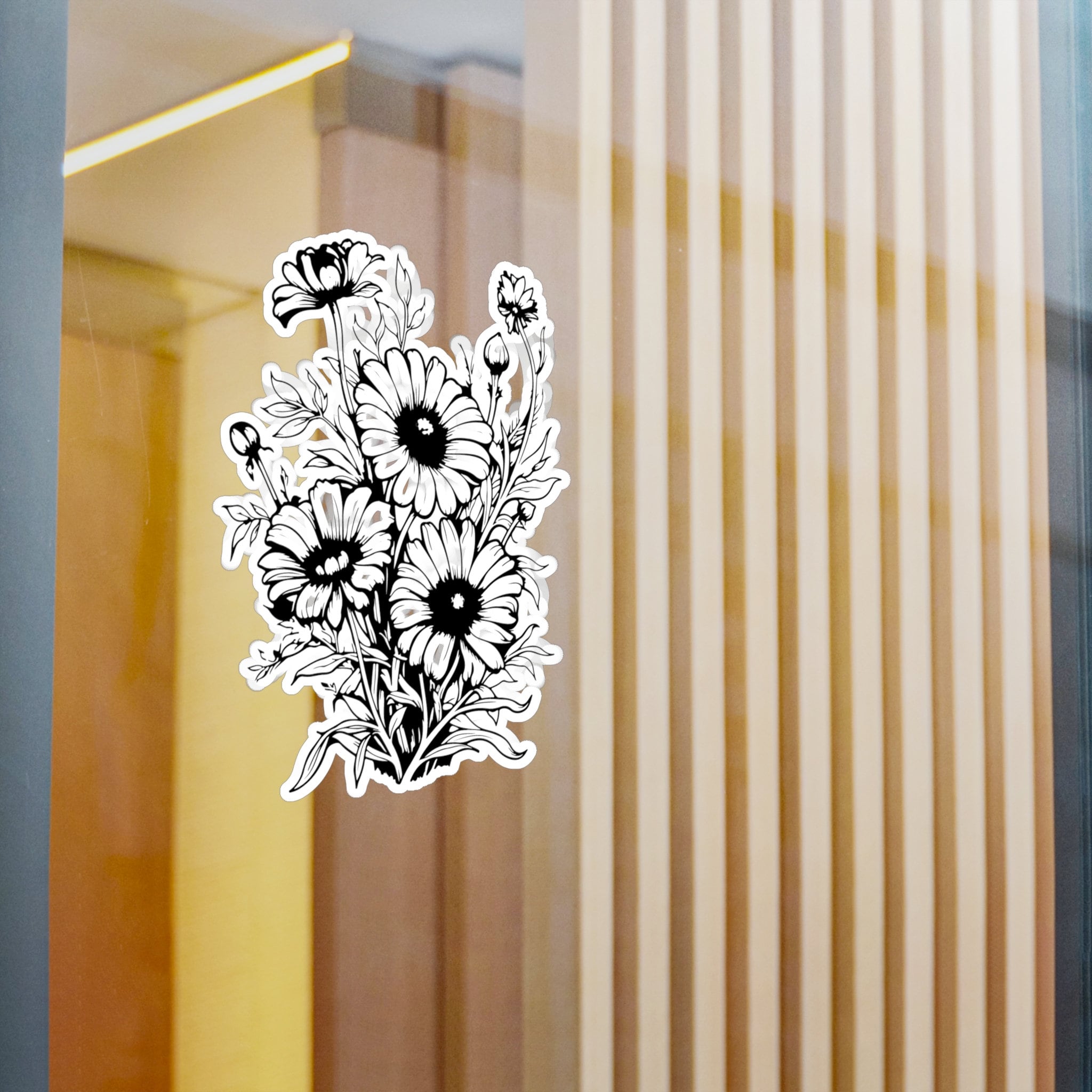 Wildflowers Vinyl Decal Floral Decal Car Laptop Flower - Etsy