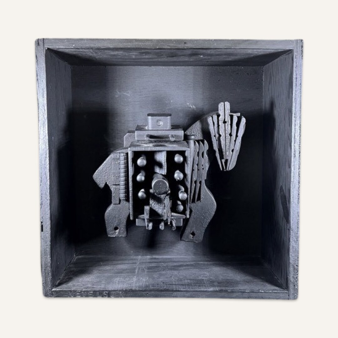 Louise Nevelson 2 Piece Found Objects Creation Untitled (horse in ...