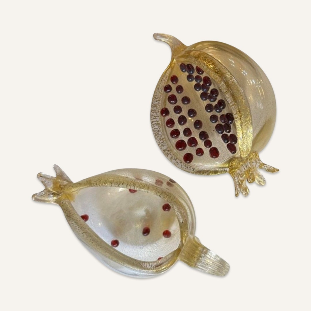 Pair of Late 20th Century Venetian Glass Pomegranates by Romeo Gigli - Etsy