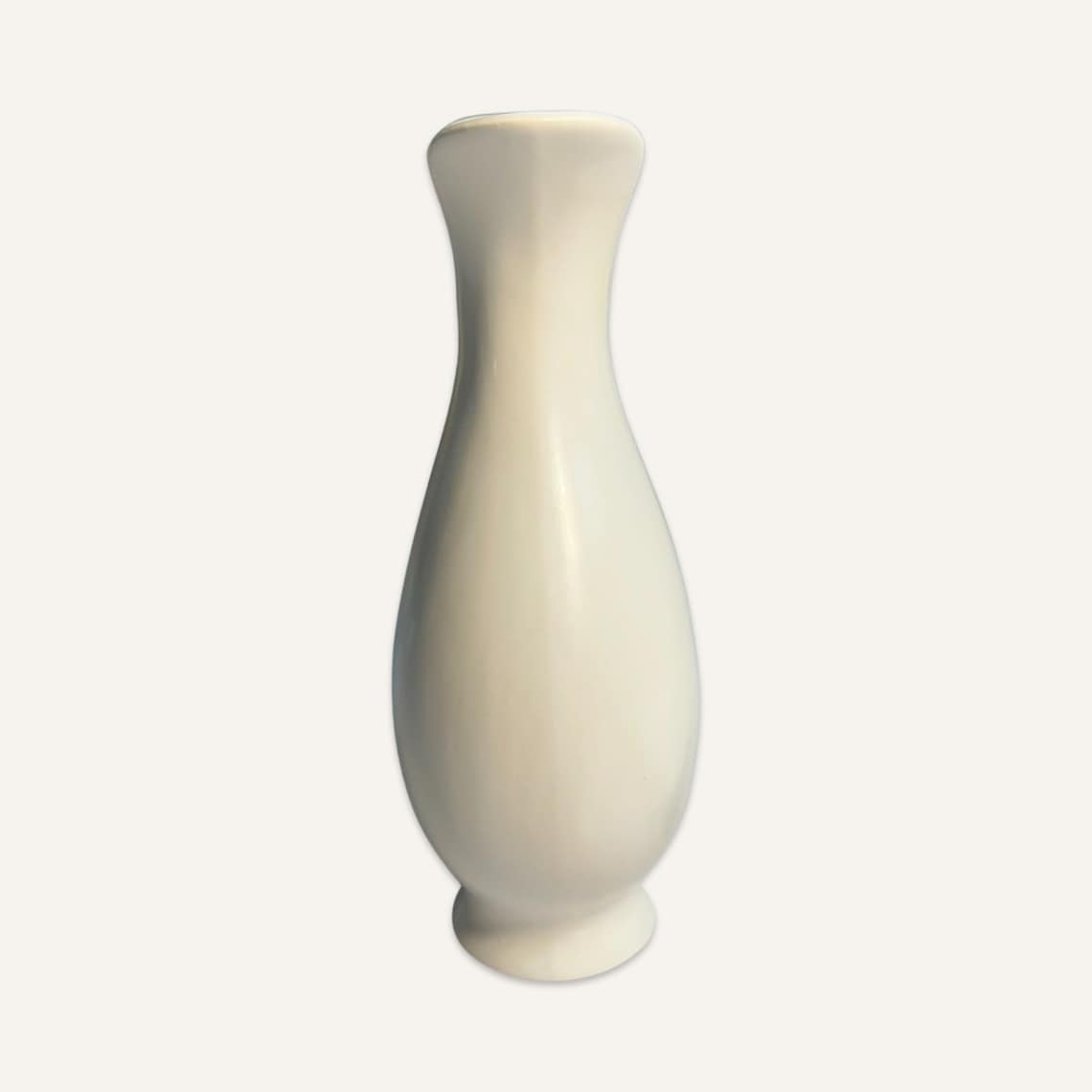 Eva Zeisel Organic Form Earthenware Vase in White Glaze - Etsy