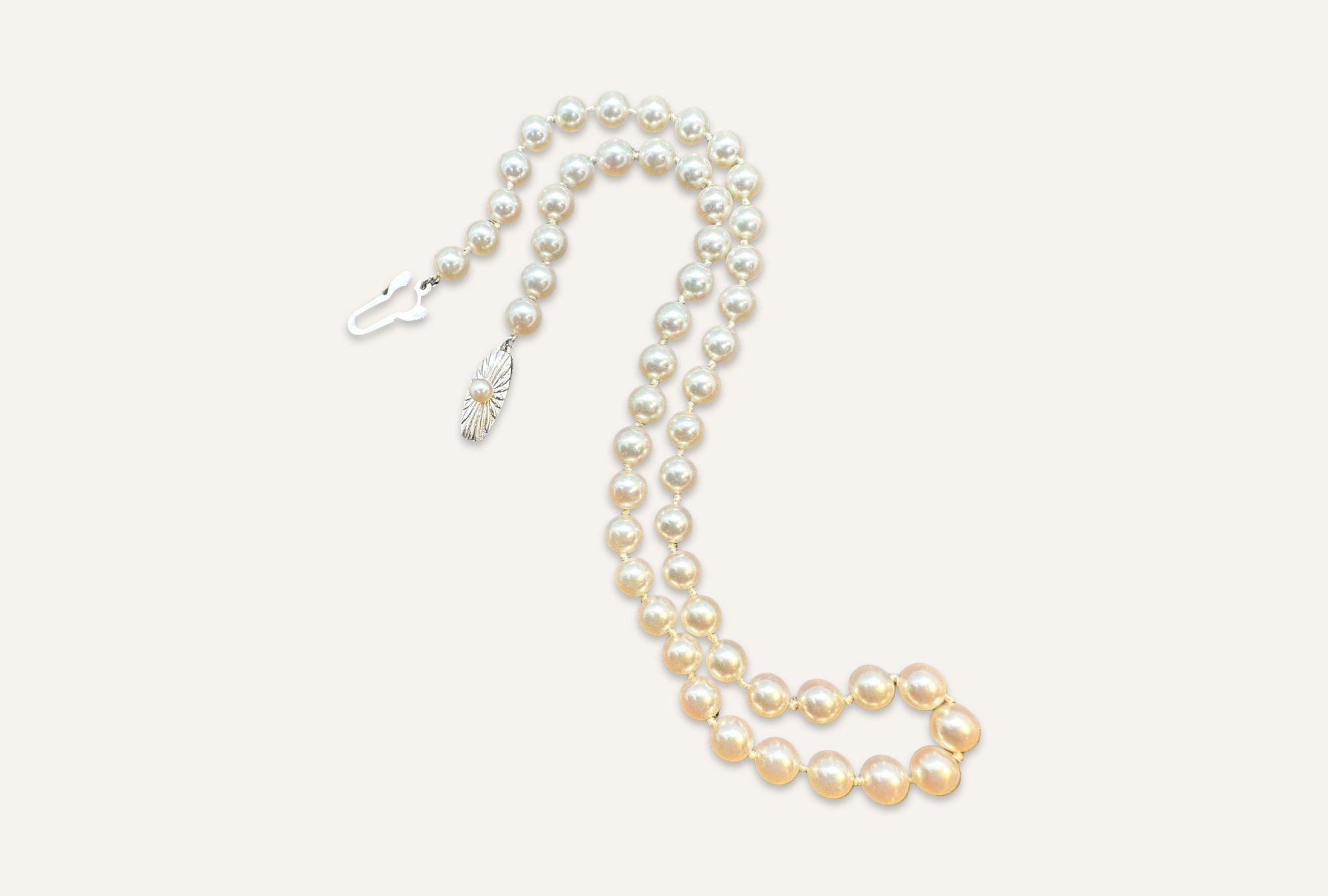 Lustrous Stand of Mikimoto Pearls - Etsy