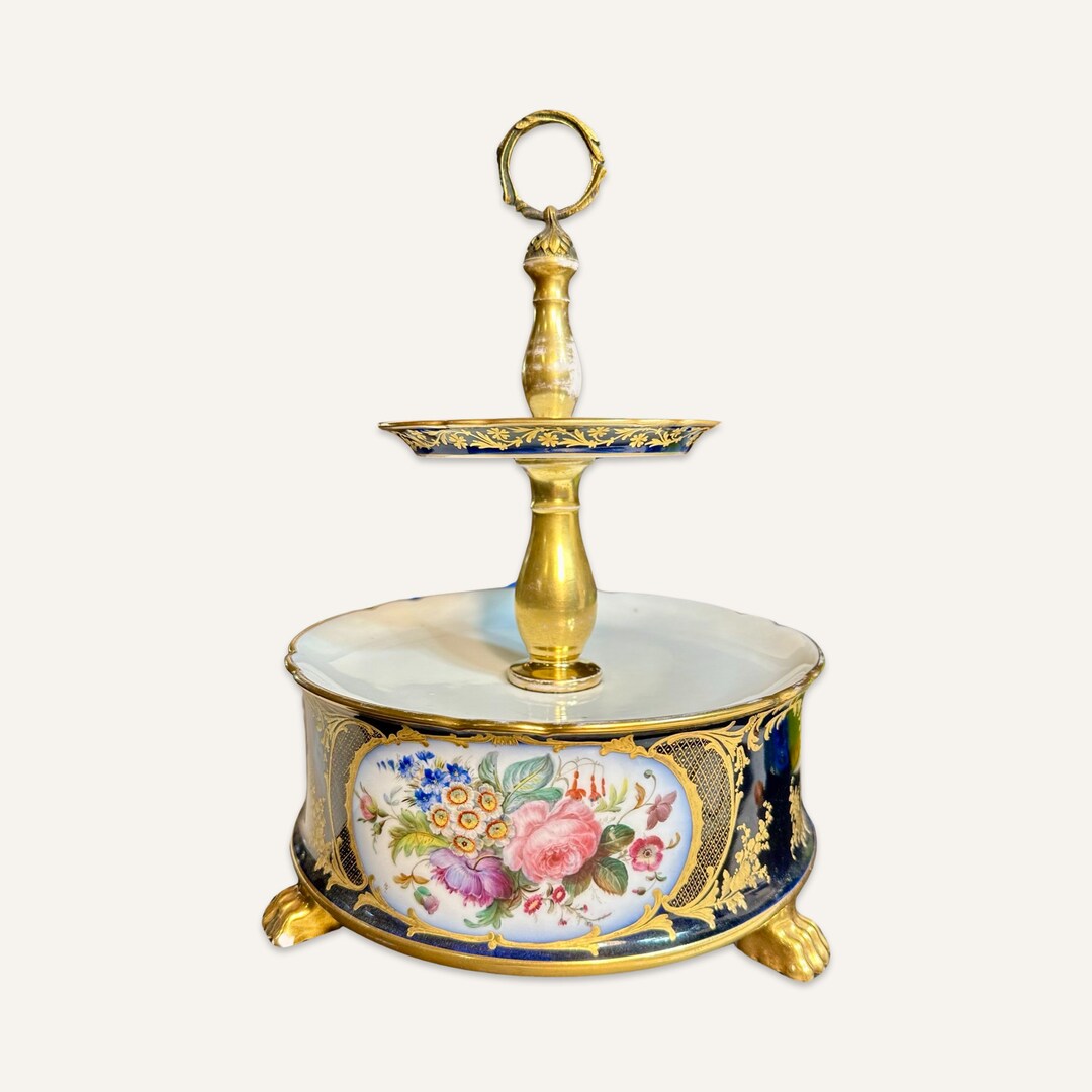 19th Century Petit Four Server, Possibly Nantgraw Porcelain - Etsy