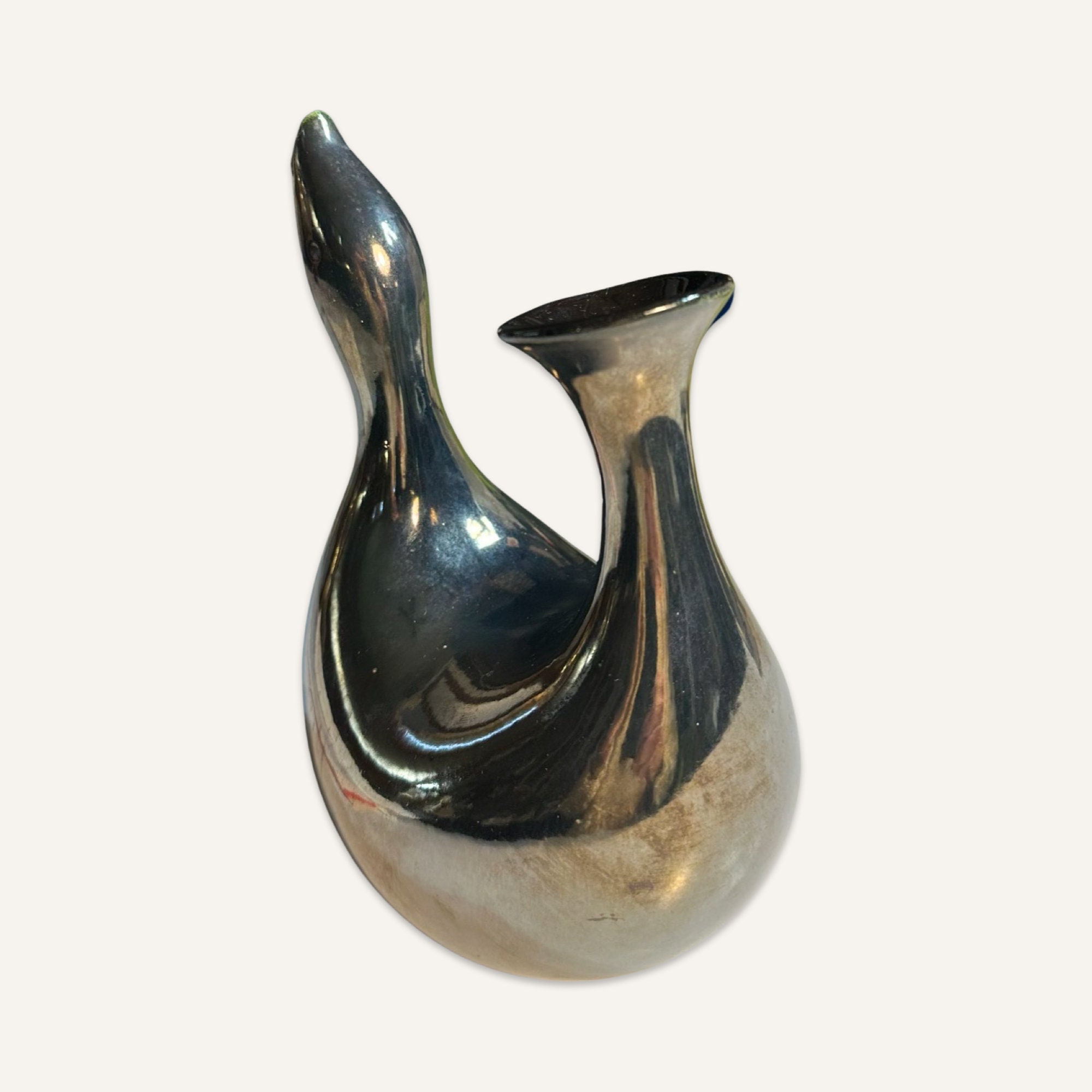 Eva Zeisel Earthenware Bird Pitcher With Gunmetal Glaze - Etsy