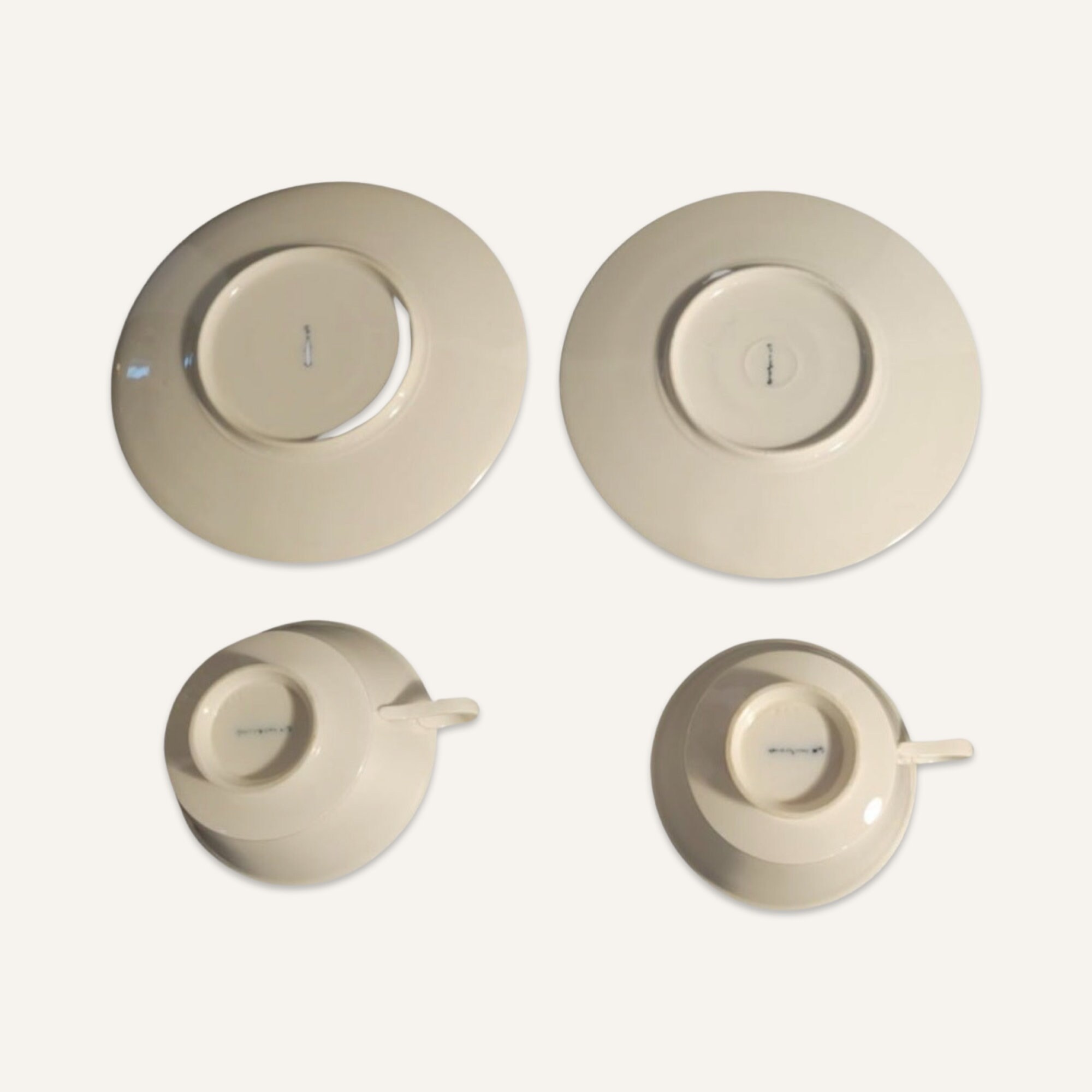 1930s Kpm Arkadia Pattern Cups and Saucers Set- 4 Pieces - Etsy