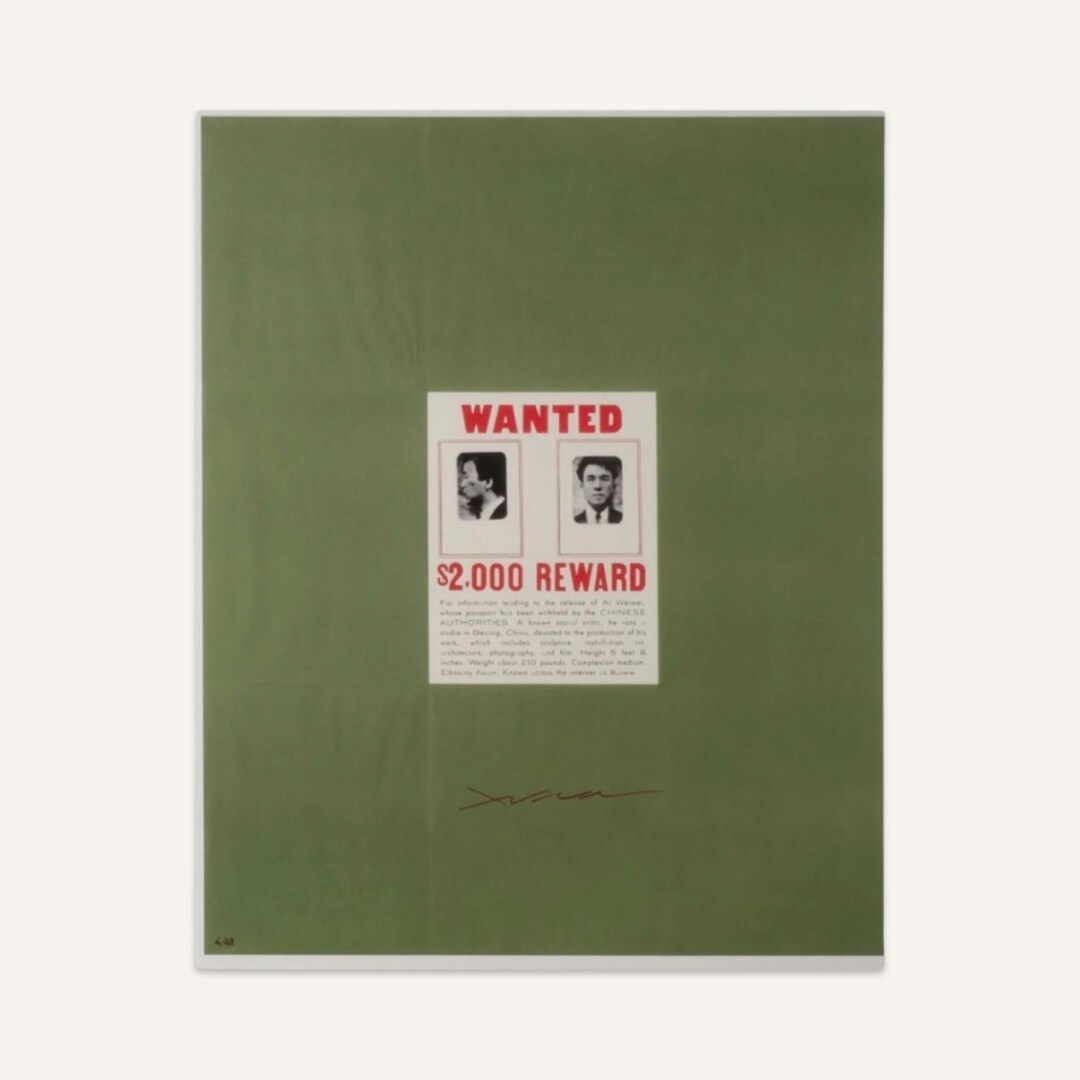 2014 Ai Weiwei Wanted Deluxe Edition Poster - Etsy