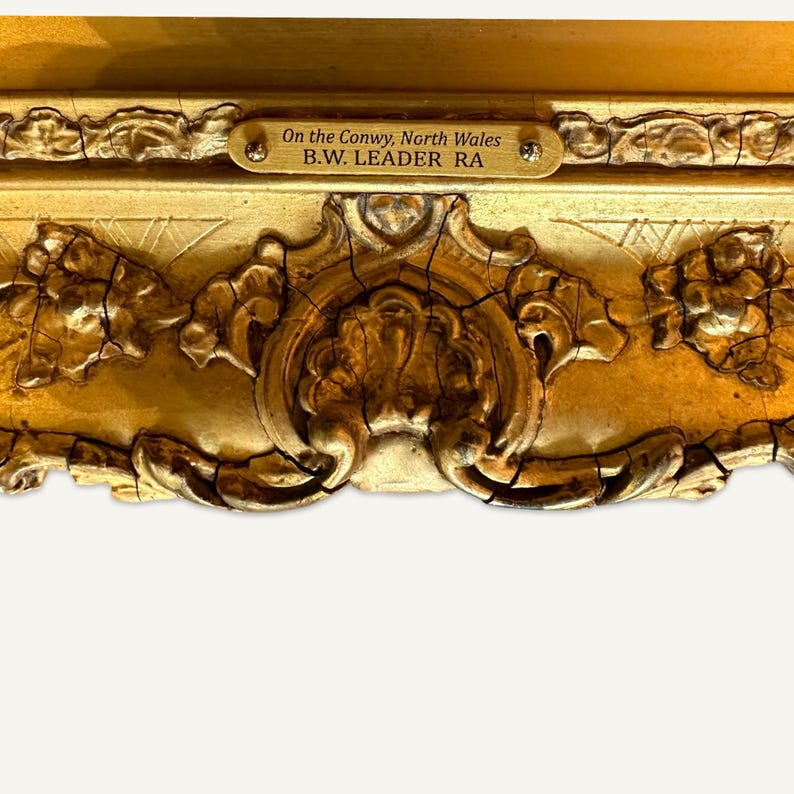 19th Century Benjamin William Leader Ra (1831-1923) on the Way to Conwy ...