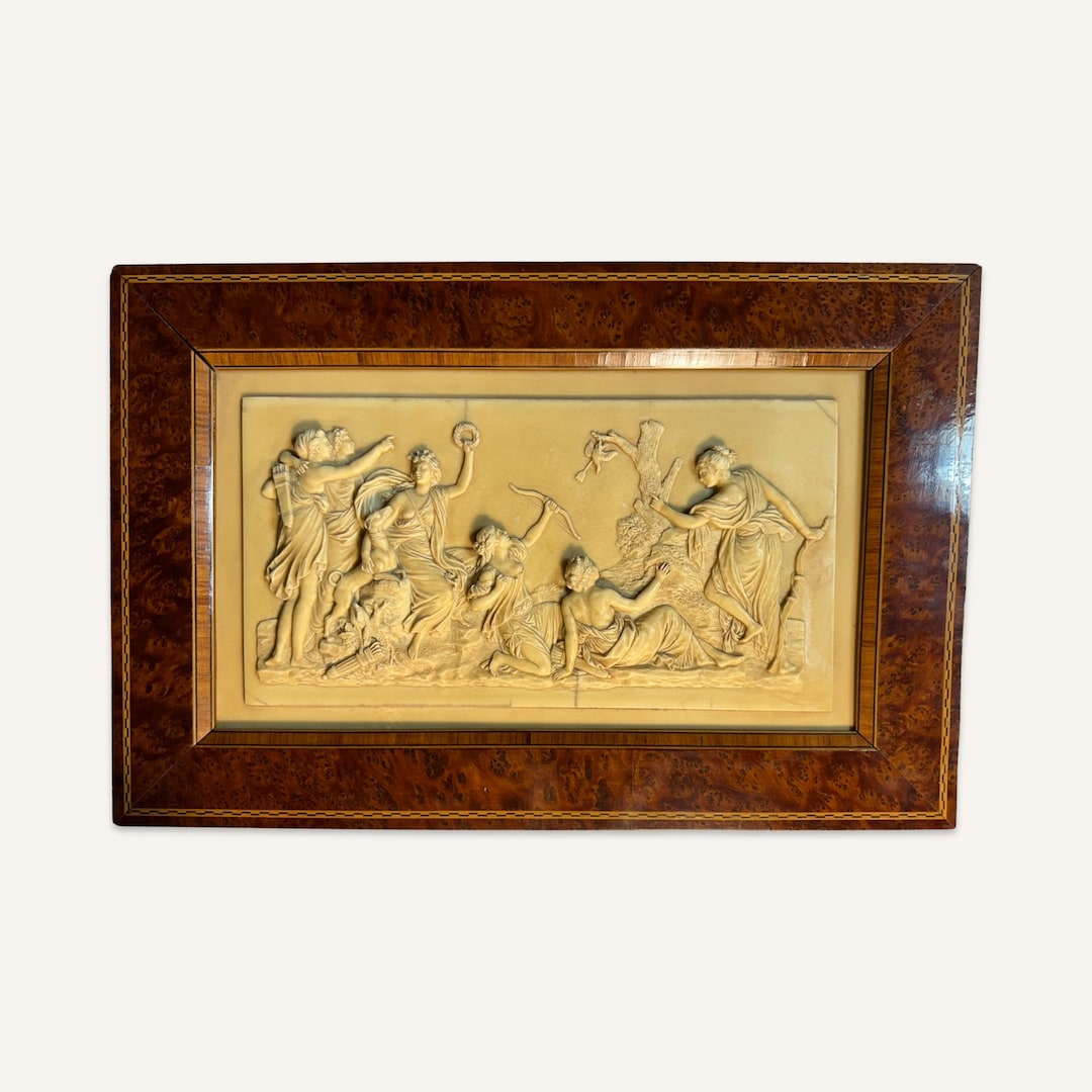 Bas Relief of Diana and Her Nymphs by Ferdinand Barbedienne, Paris ...