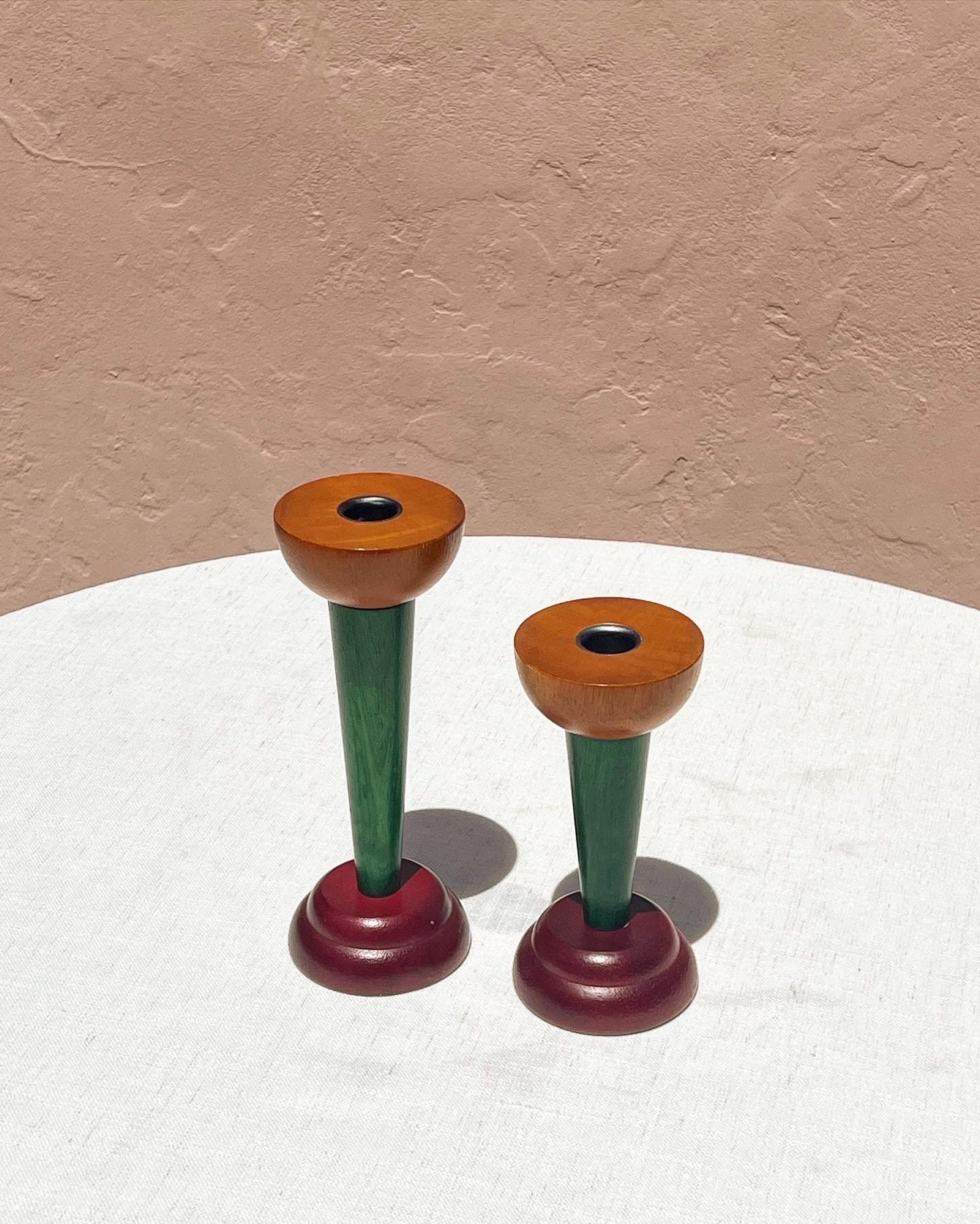 Funky Post Modern Memphis Milano Candle Holders - Etsy