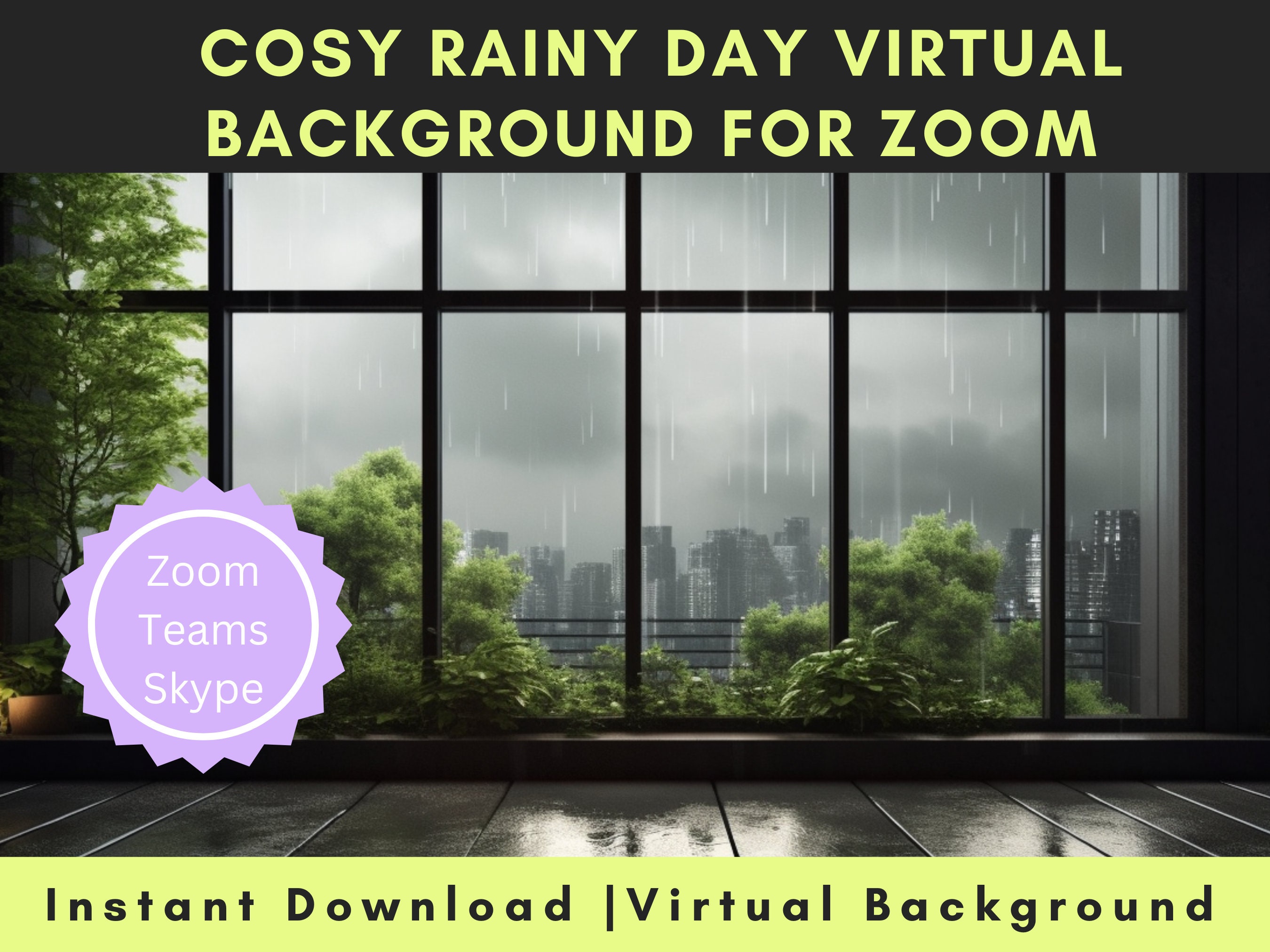 Zoom Background Cozy Zoom Background Window Backdrop - Etsy Hong Kong