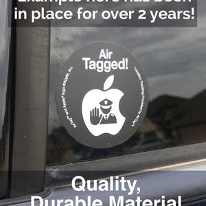 Set of 6 Clear Vinyl Decals - Protect Your Vehicles From Theft! Get ...
