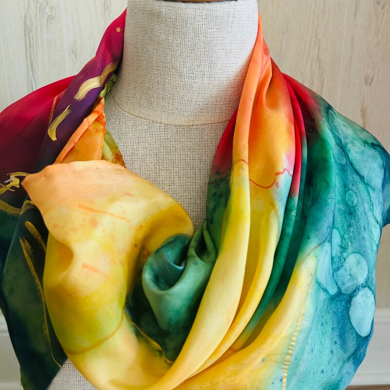 Painted Silk - Etsy
