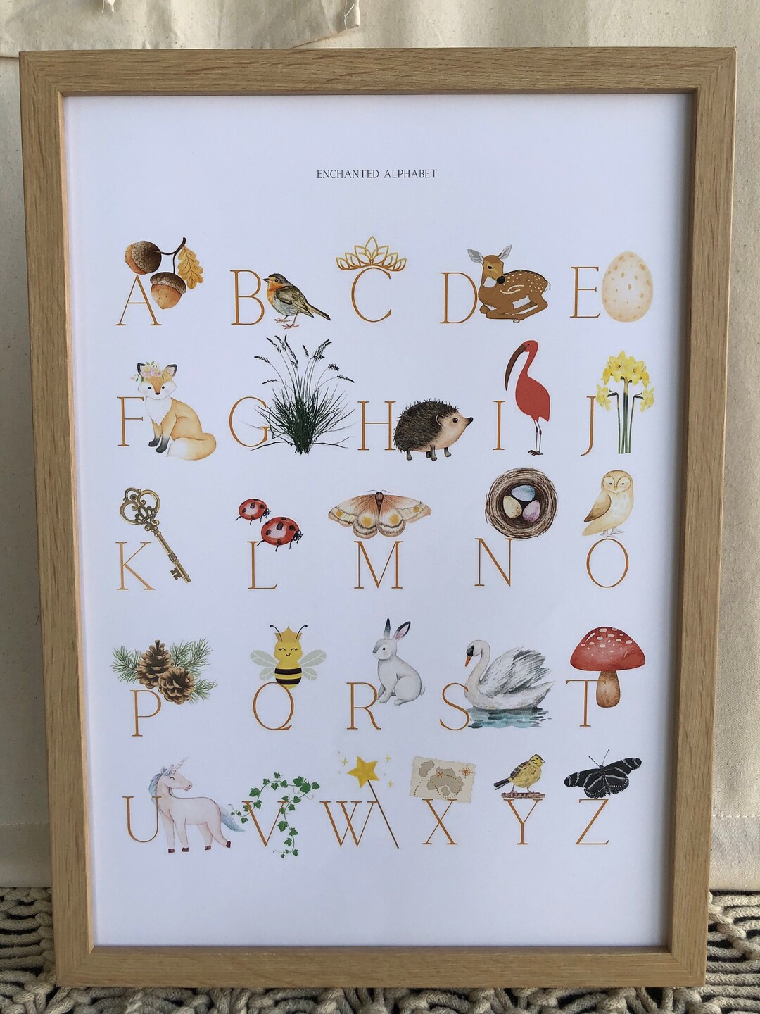 Enchanted Alphabet Poster, Enchanted ABC Poster, Enchanted Alphabet ...