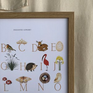 Enchanted Alphabet Poster, Enchanted ABC Poster, Enchanted Alphabet ...