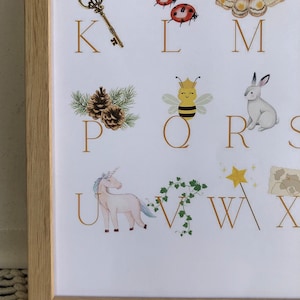 Enchanted Alphabet Poster, Enchanted ABC Poster, Enchanted Alphabet ...