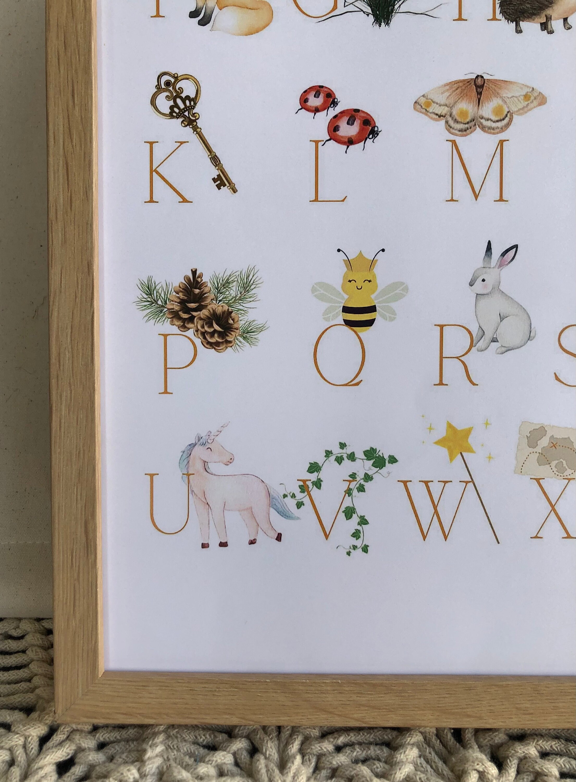 Enchanted Alphabet Poster, Enchanted ABC Poster, Enchanted Alphabet ...