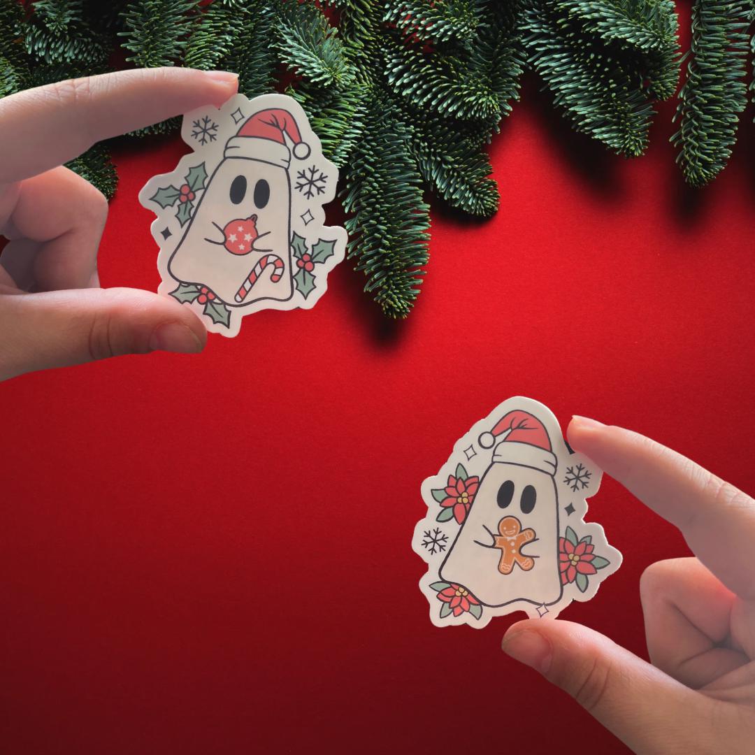 Dark & Cute Christmas Stickers – Gothic Holiday, Spooky Festive Sticker ...
