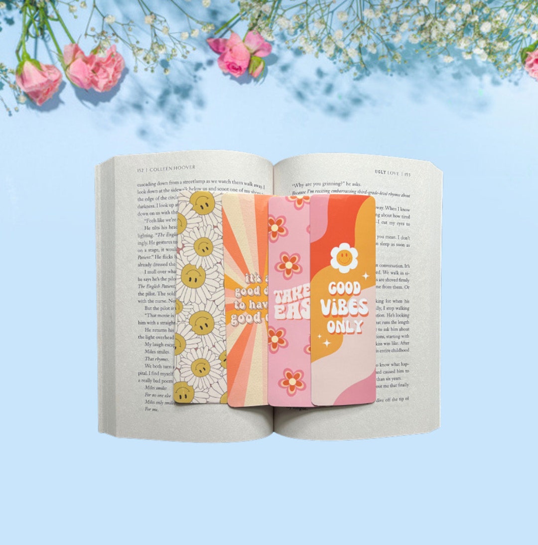 Groovy Bookmarks Set of 4 - Etsy