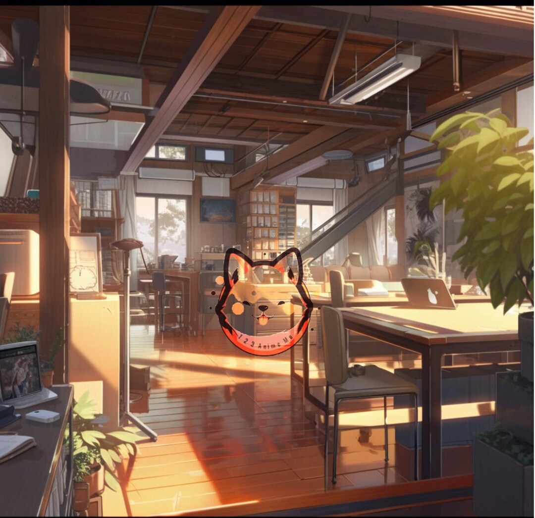 Loft Zoom Background Anime Zoom Background Virtual - Etsy