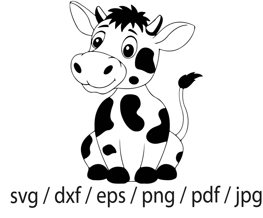 Baby Cow Svg, Cute Baby Cow, Farm Animal Svg - Etsy