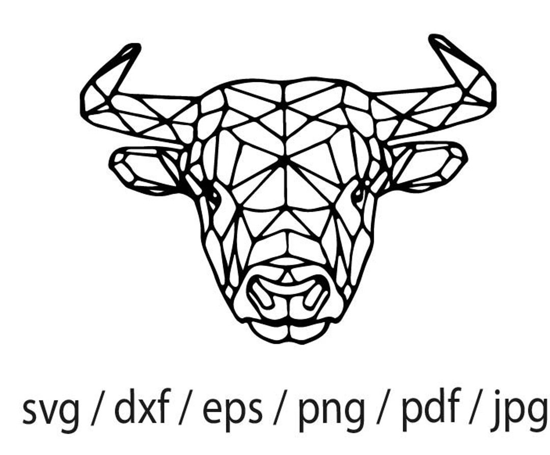 Cow Svg, Bull Svg, Horn, Animal Svg, Cow Head Svg, Tattoo Art ...