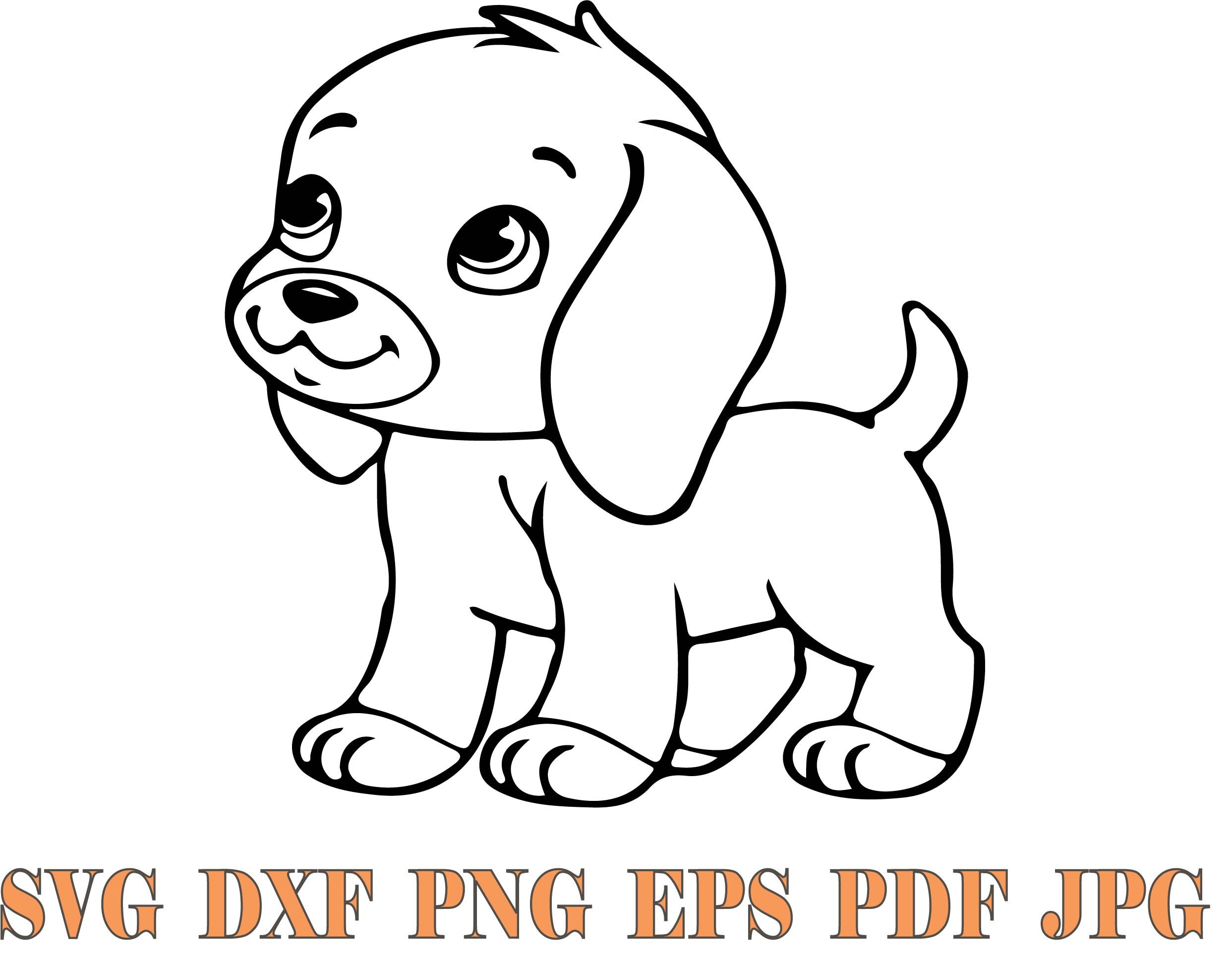 CUTE DOG SVG, Cute Dog Clipart, Cute Dog Puppy Svg Files for Cricut ...