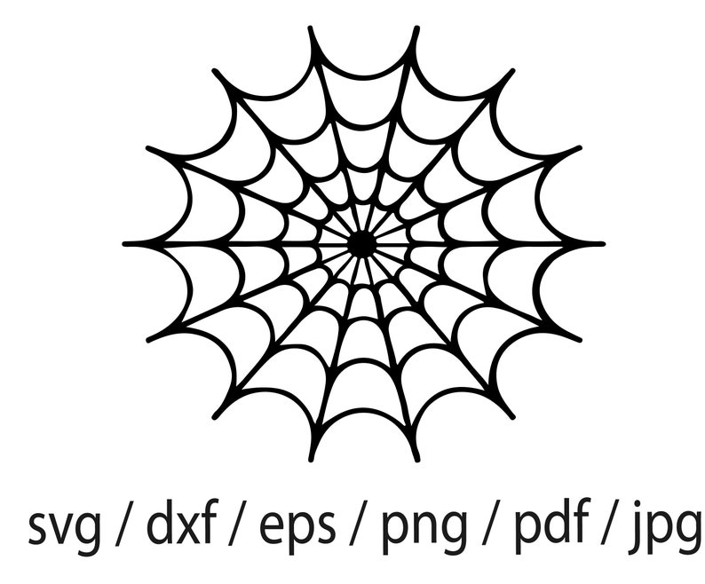 Spiderweb SVG Files Spider Web Cut Files Halloween SVG Vector Files ...