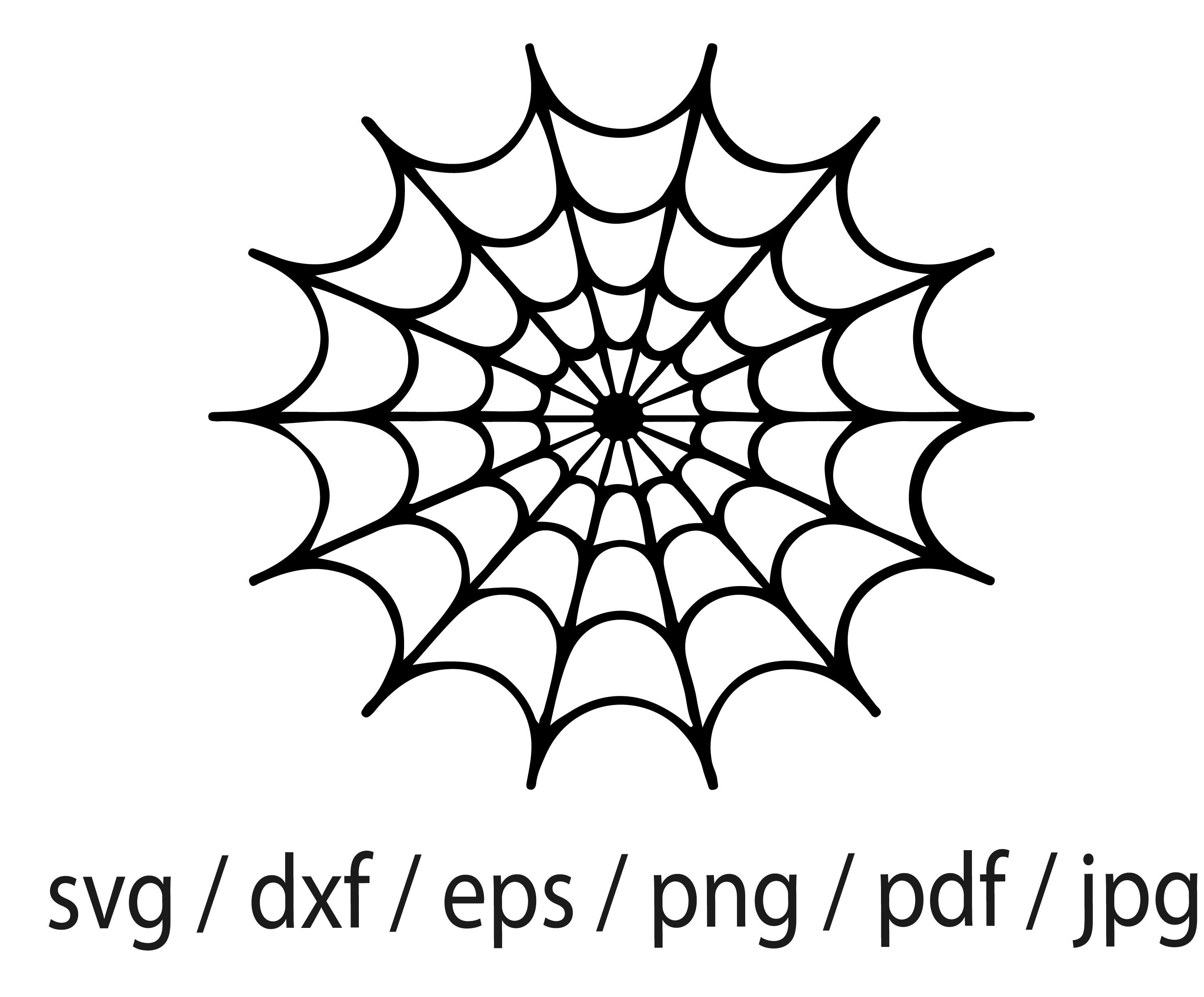 Spiderweb SVG Files | Spider Web Cut Files | Halloween SVG Vector Files ...
