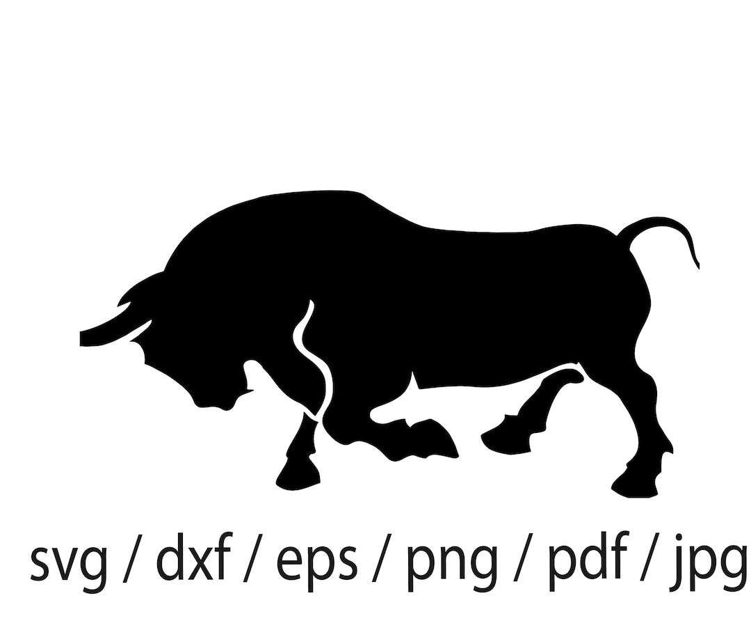 Bull SVG, Bull Clipart, Files for Cricut, Bull Vector, Download Svg ...