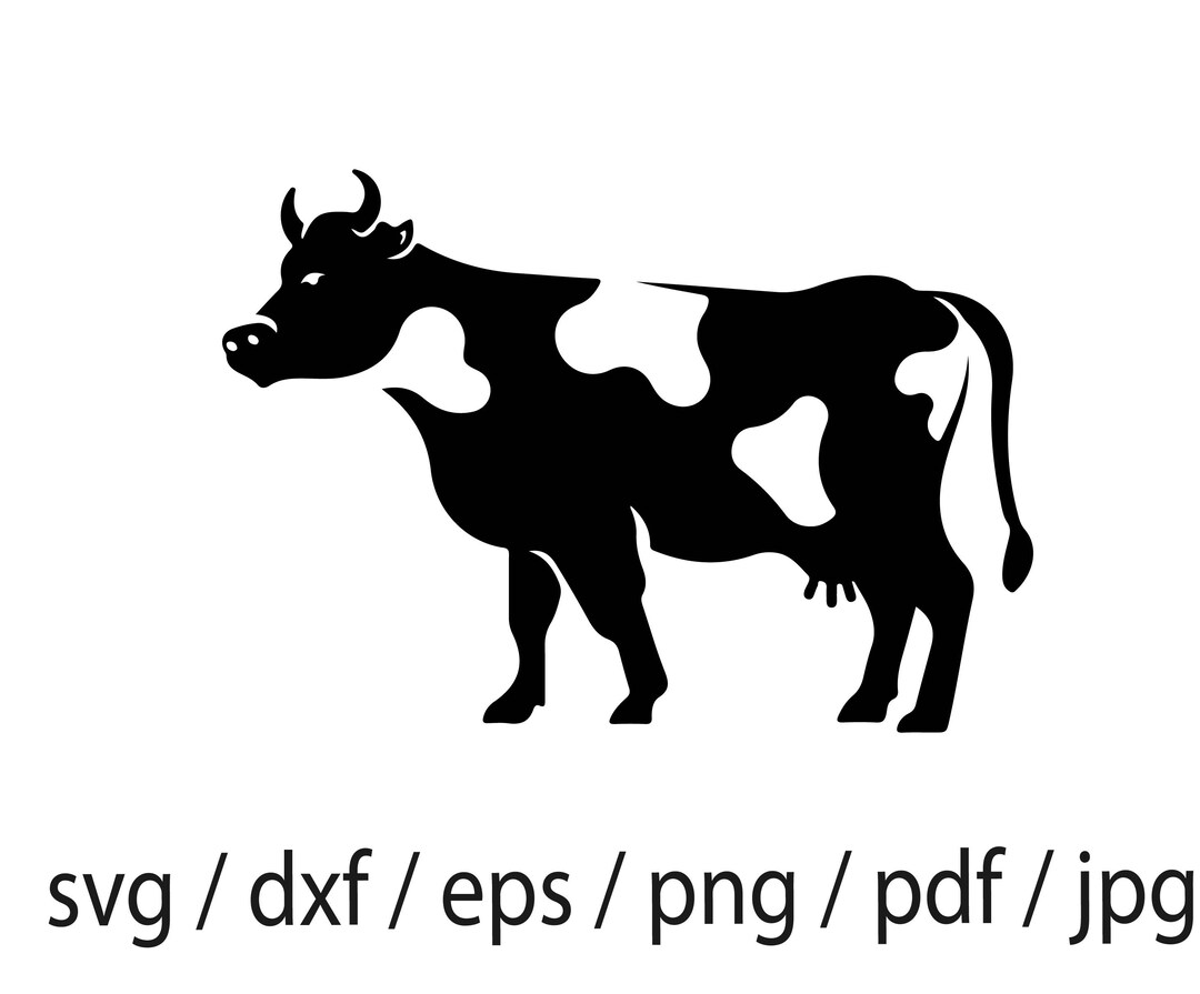 Cow Svg, Farm Animal Svg, Cute Cow, Big Cow Png, Dxf, Treasures - Etsy