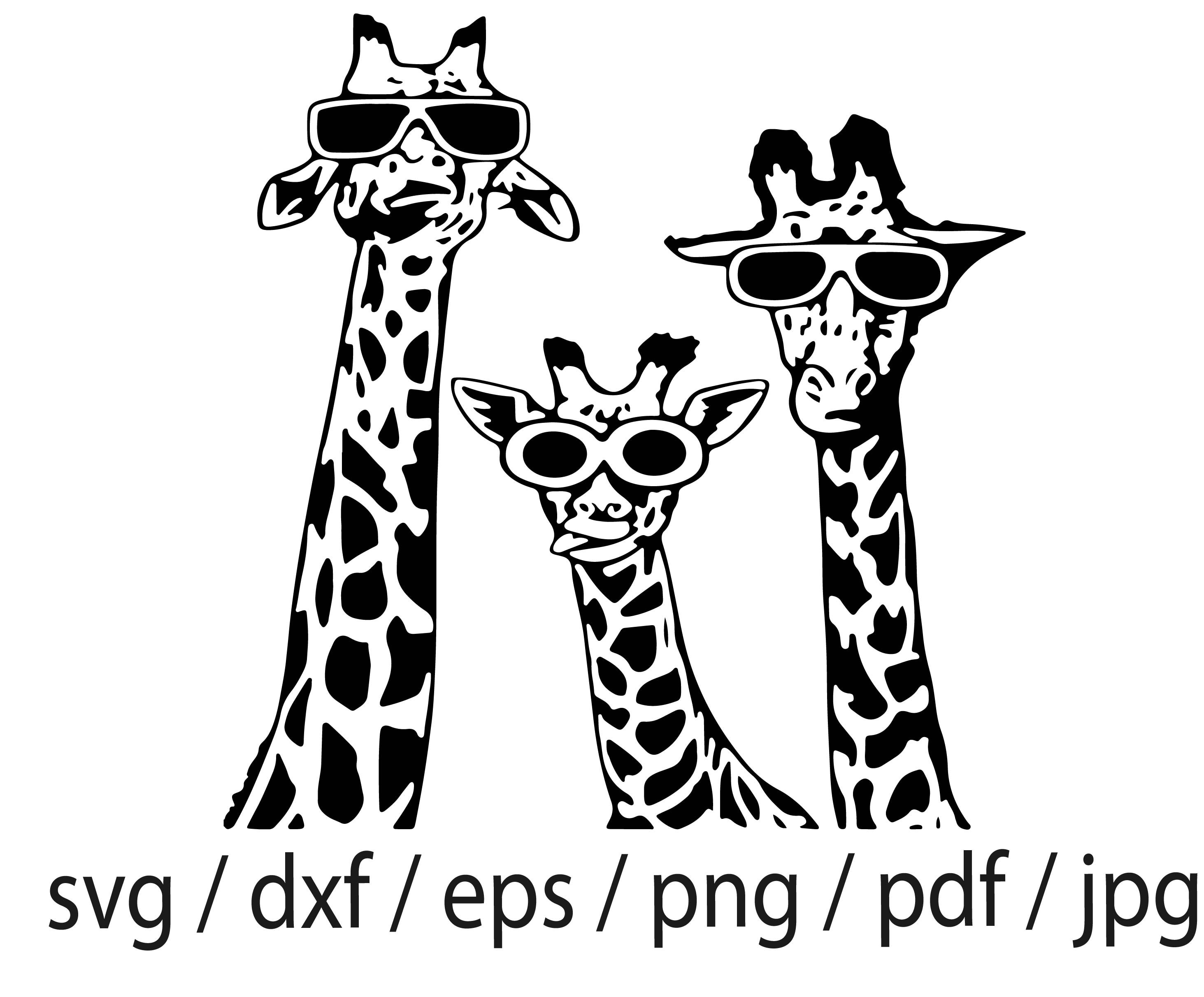 Giraffe Svg, Giraffe Svg Bundle, Giraffe Silhouette, Cute Giraffe Svg ...