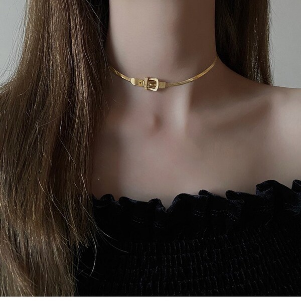 Belt Buckle Necklace - Etsy