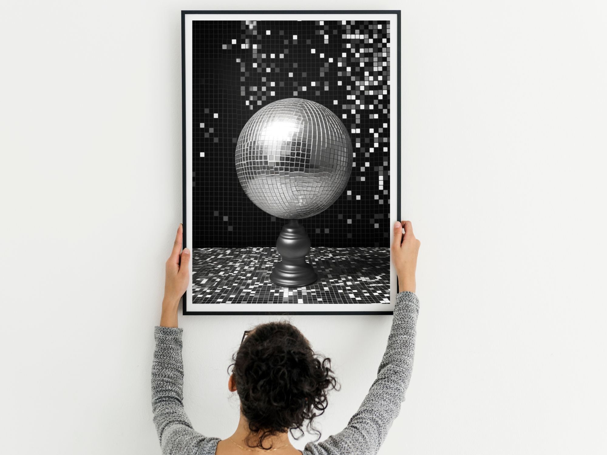 Disco Print Disco Ball Art Disco Ball Poster Disco Ball Print Disco ...