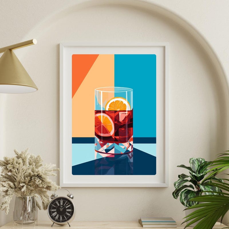 Cocktail Block Art - Etsy