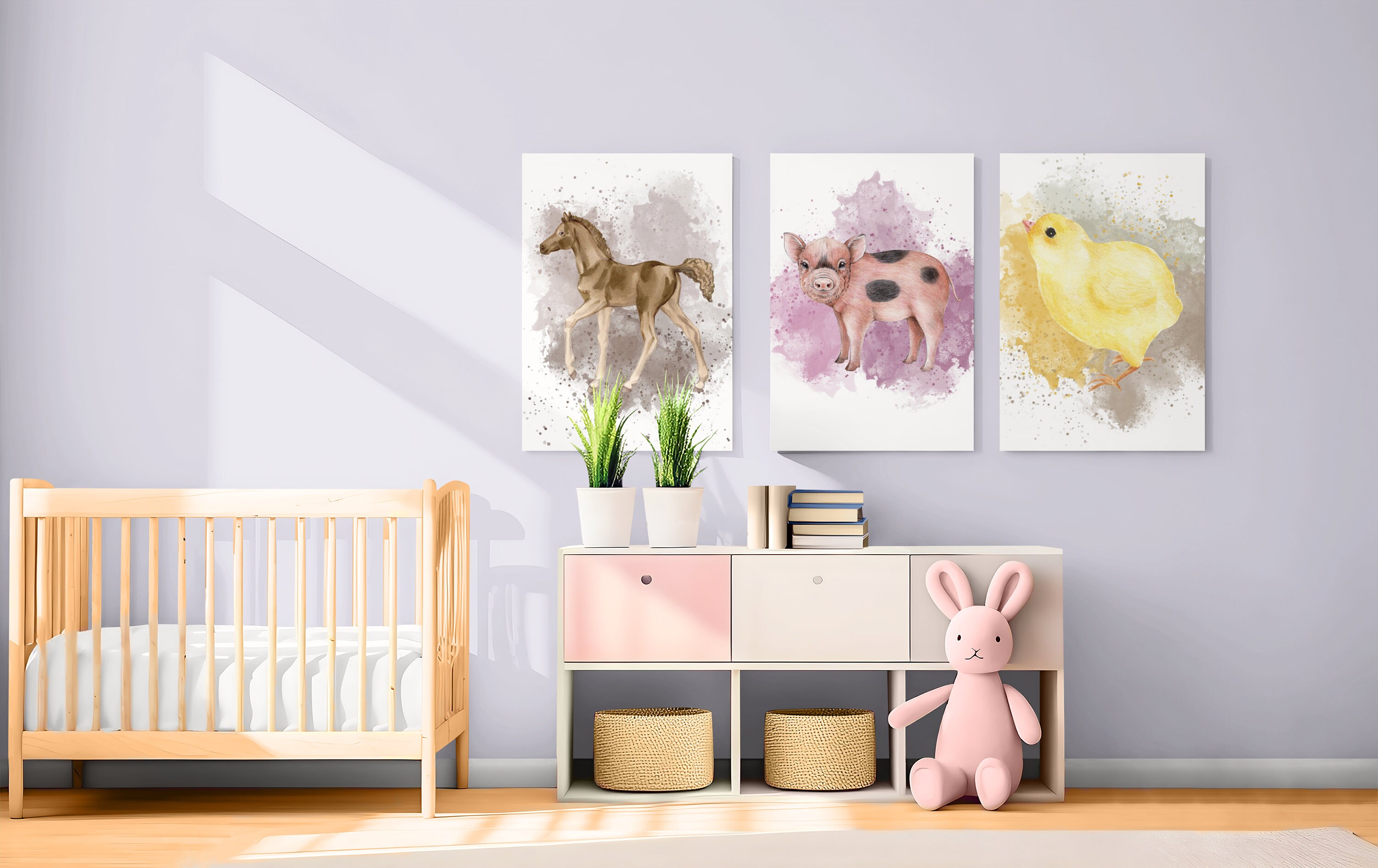 Barnyard Animal Nursery Art Barnyard Baby Nursery Farm Kids - Etsy