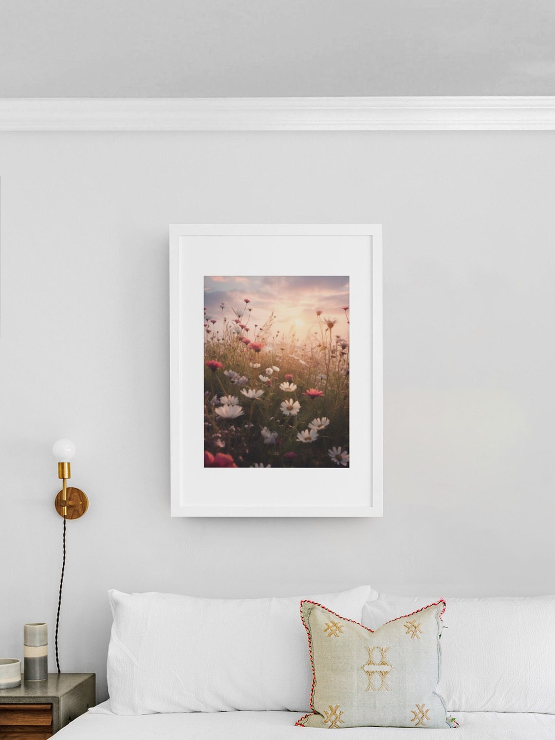 Flower Field Wall Art Flower Field Digital Wall Art Print Flower ...