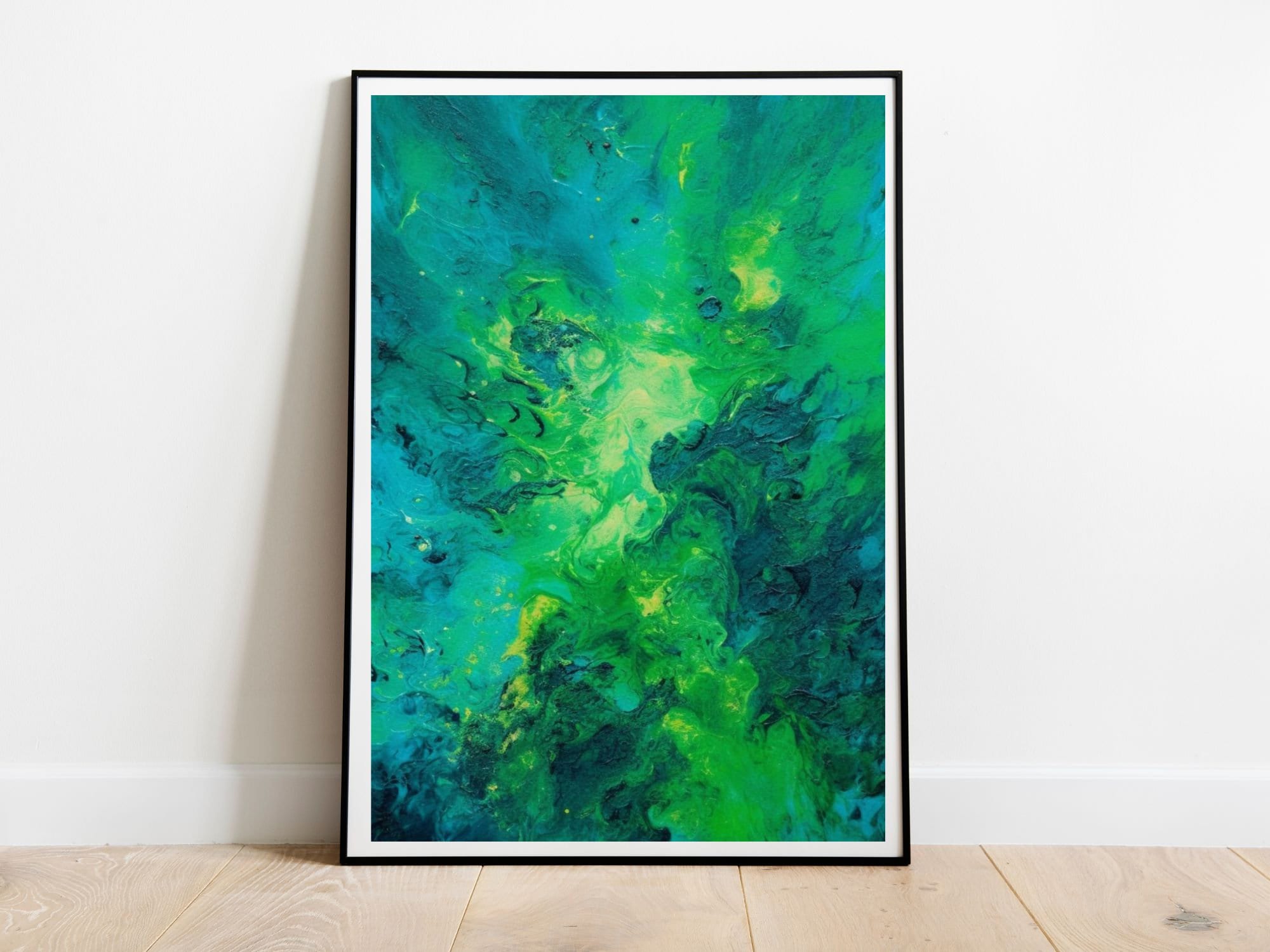 Blue Green Abstract Art Abstract Digital Download Blue Art - Etsy