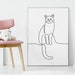 Cat Print Cat Stuff Cat Lover Gift Cat Nursery Cat Poster One - Etsy