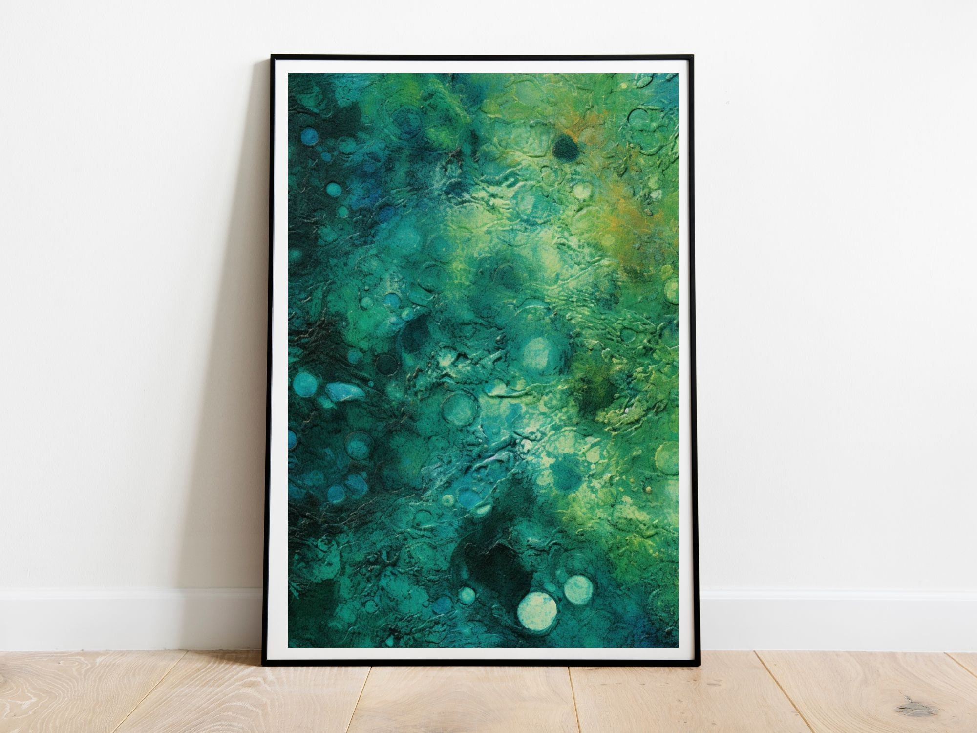 Blue Green Abstract Art Abstract Digital Download Blue Art - Etsy