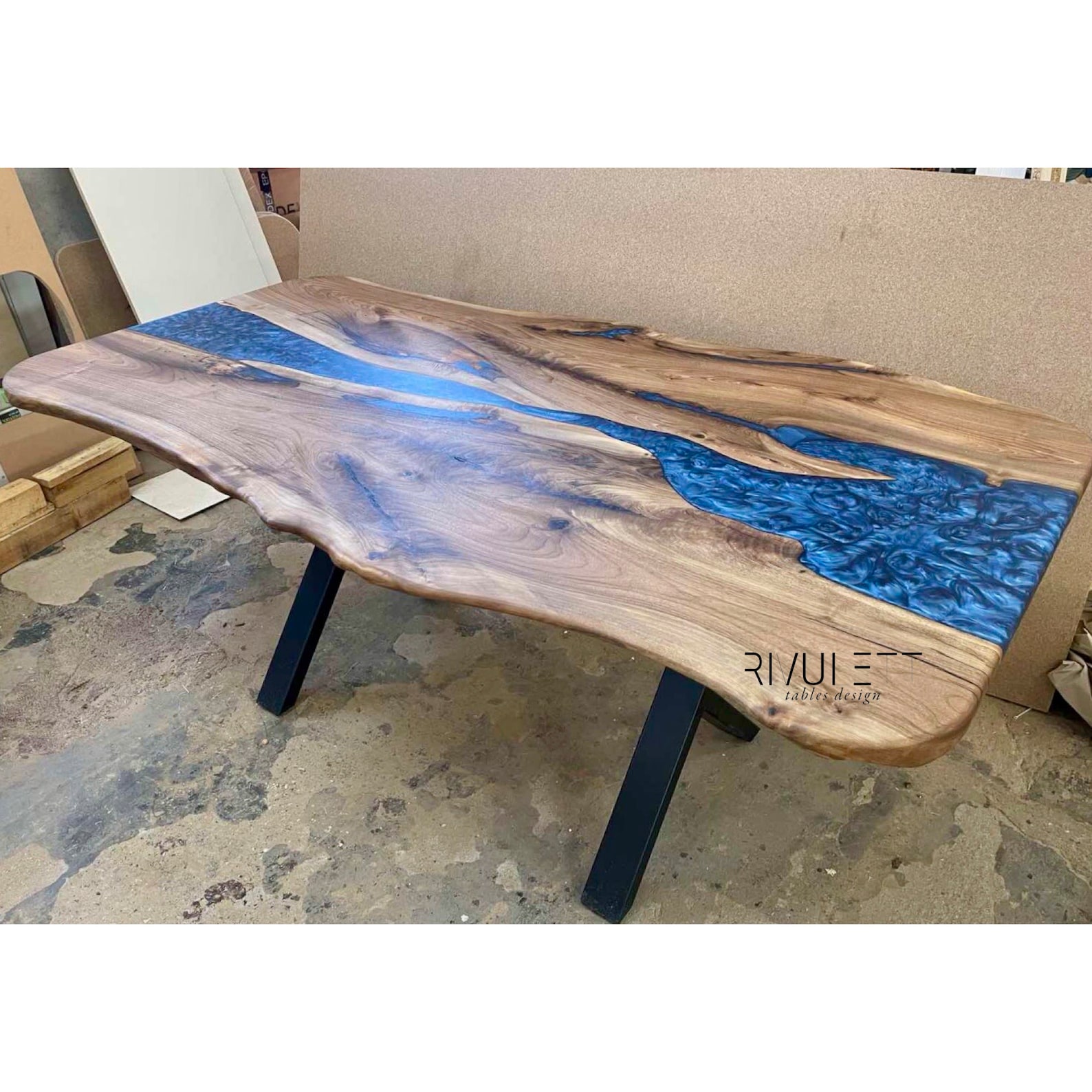 Handcrafted Live Edge River Dining Table European Walnut - Etsy