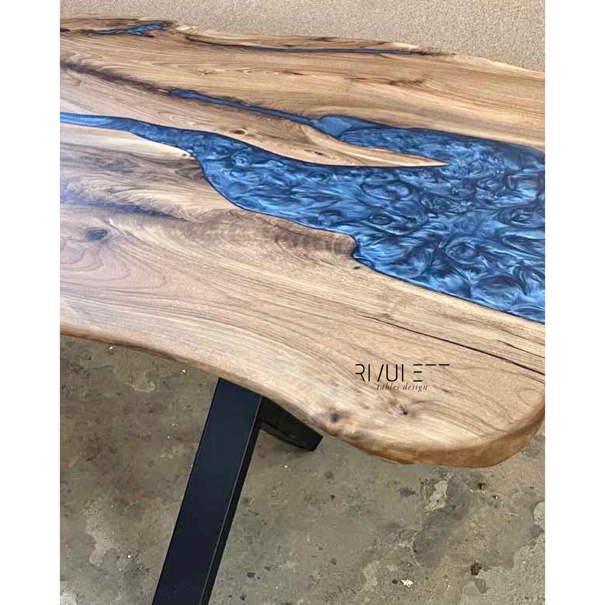 Handcrafted Live Edge River Dining Table European Walnut - Etsy