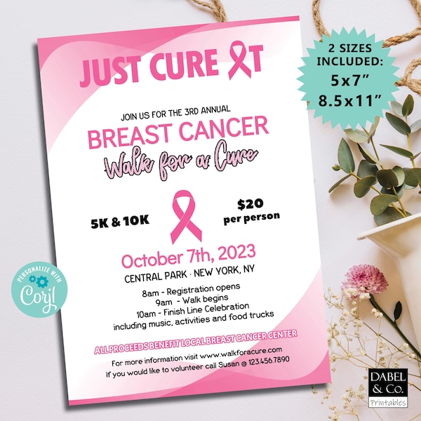 Breast Cancer Walk - Etsy