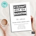Straight Out of Radiation Invitation, Goodbye Cancer Party, No More ...