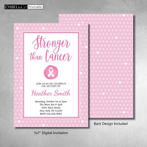 Breast Cancer Remission Celebration, Goodbye Cancer Party, Breast ...