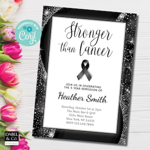 Cancer Remission Celebration, Goodbye Cancer Party, Cancer Survivor ...