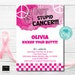 Peace Out Cancer Invitation, Goodbye Cancer Party Invite, No More Chemo ...
