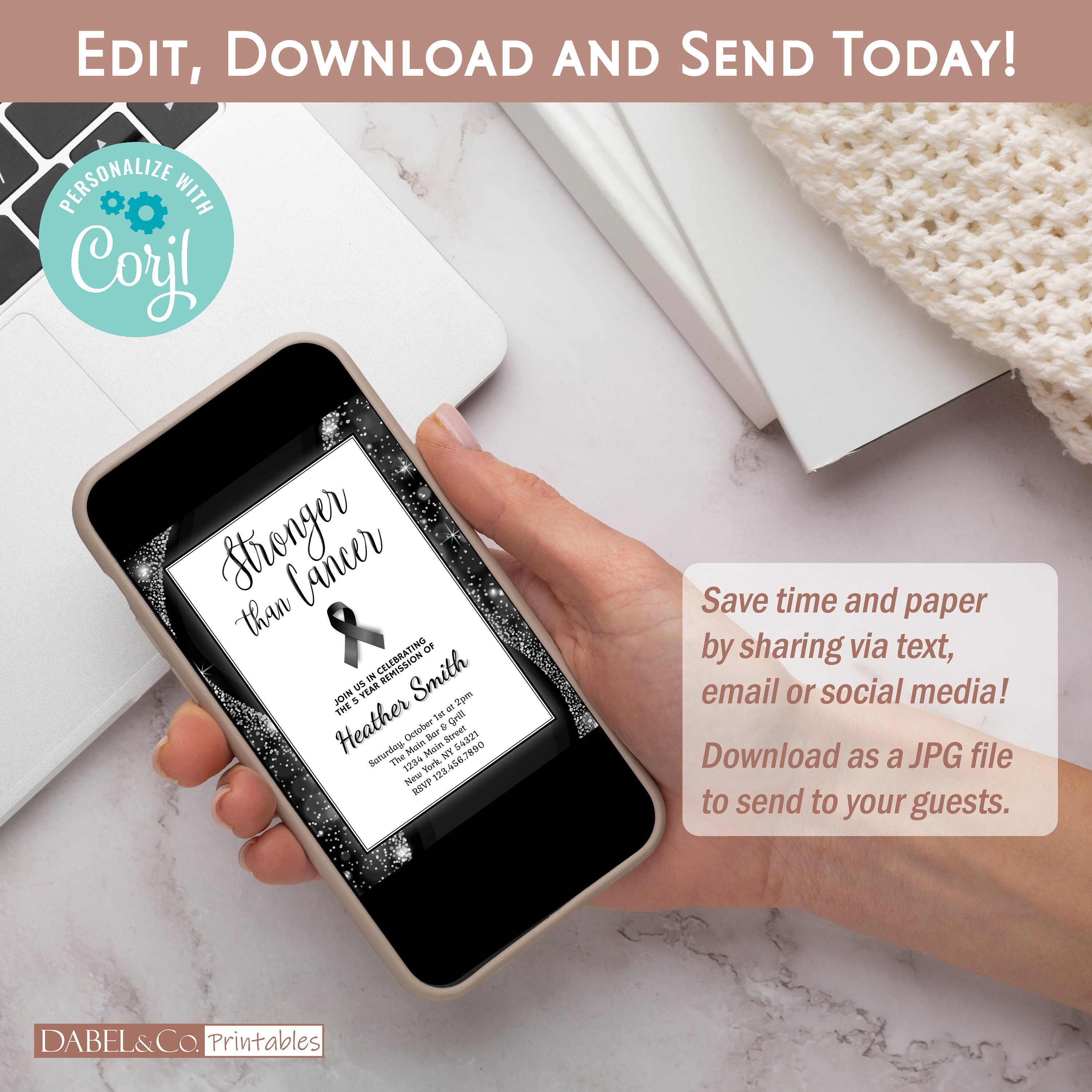 Cancer Remission Celebration, Goodbye Cancer Party, Cancer Survivor ...