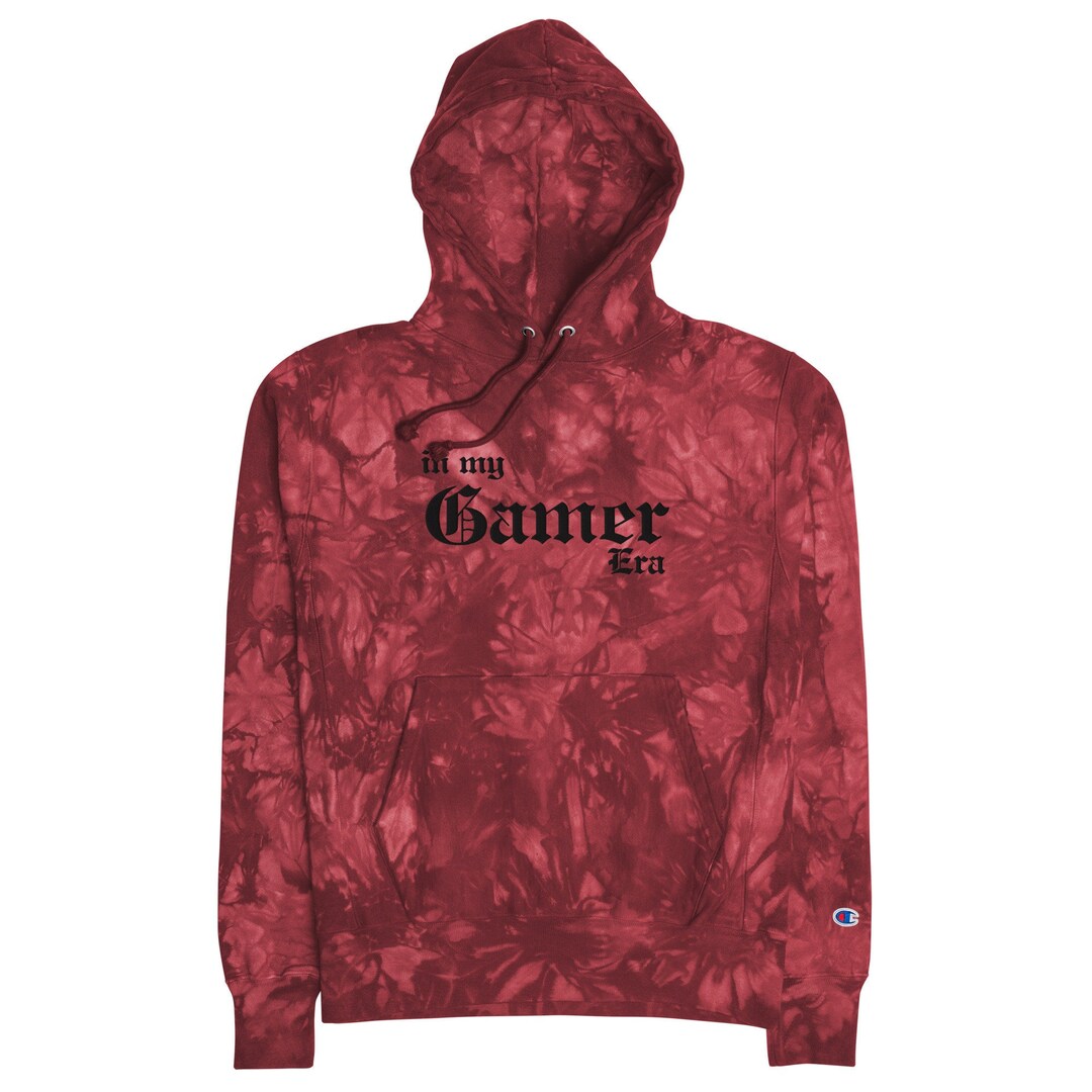 In My Gamer Era Embroidered Unisex Champion Tie-dye Hoodie, Gamer Girl ...