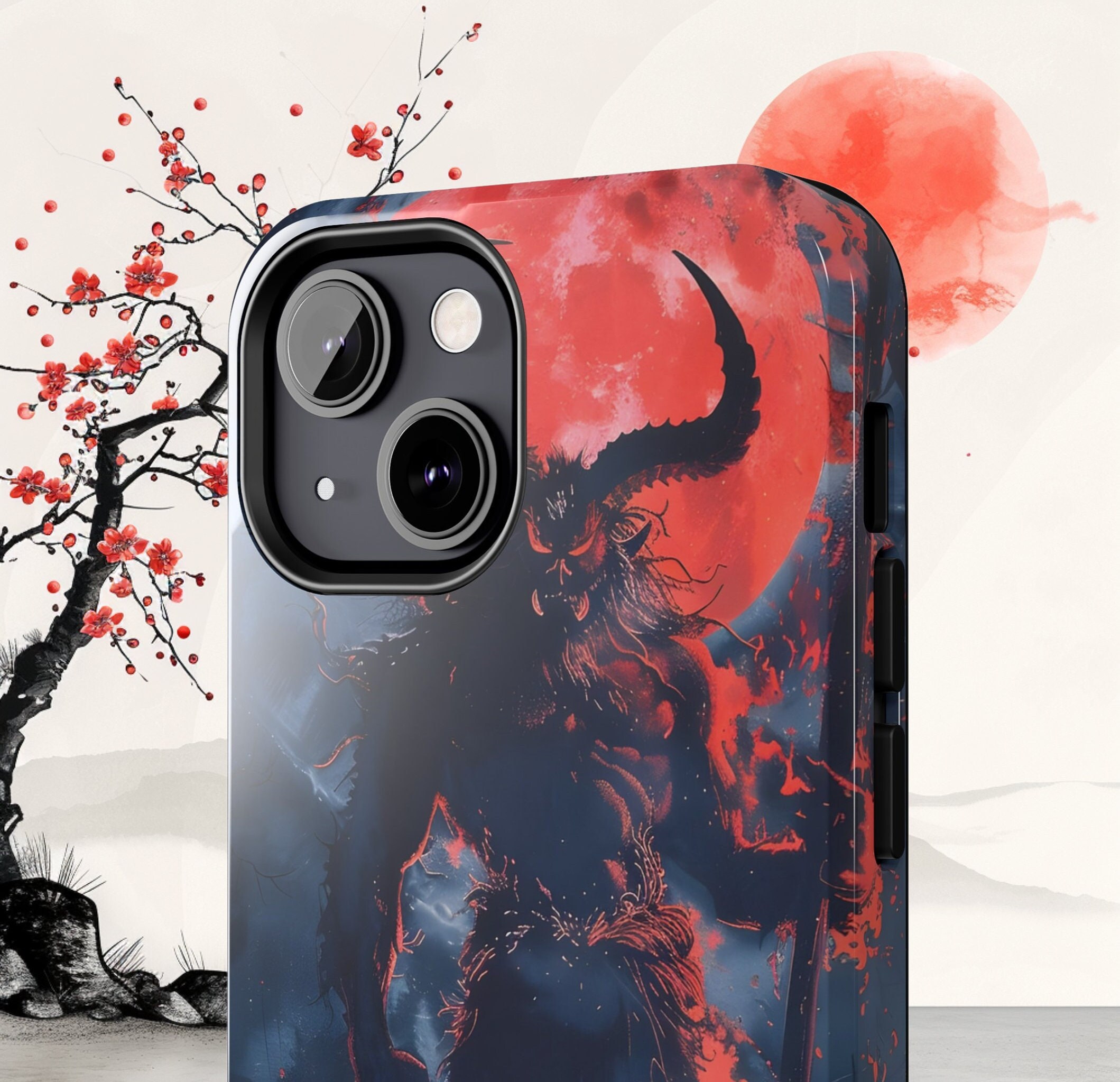 Oni Demon Moonlight iPhone Case - Etsy