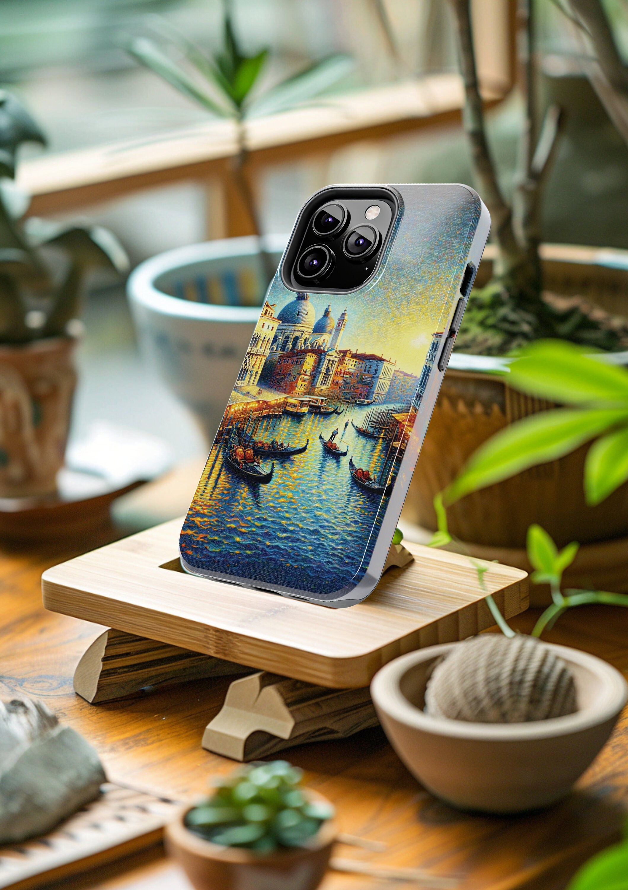 Neo-impressionist Venice Painting Venetian Sunset: Gondola Serenade ...