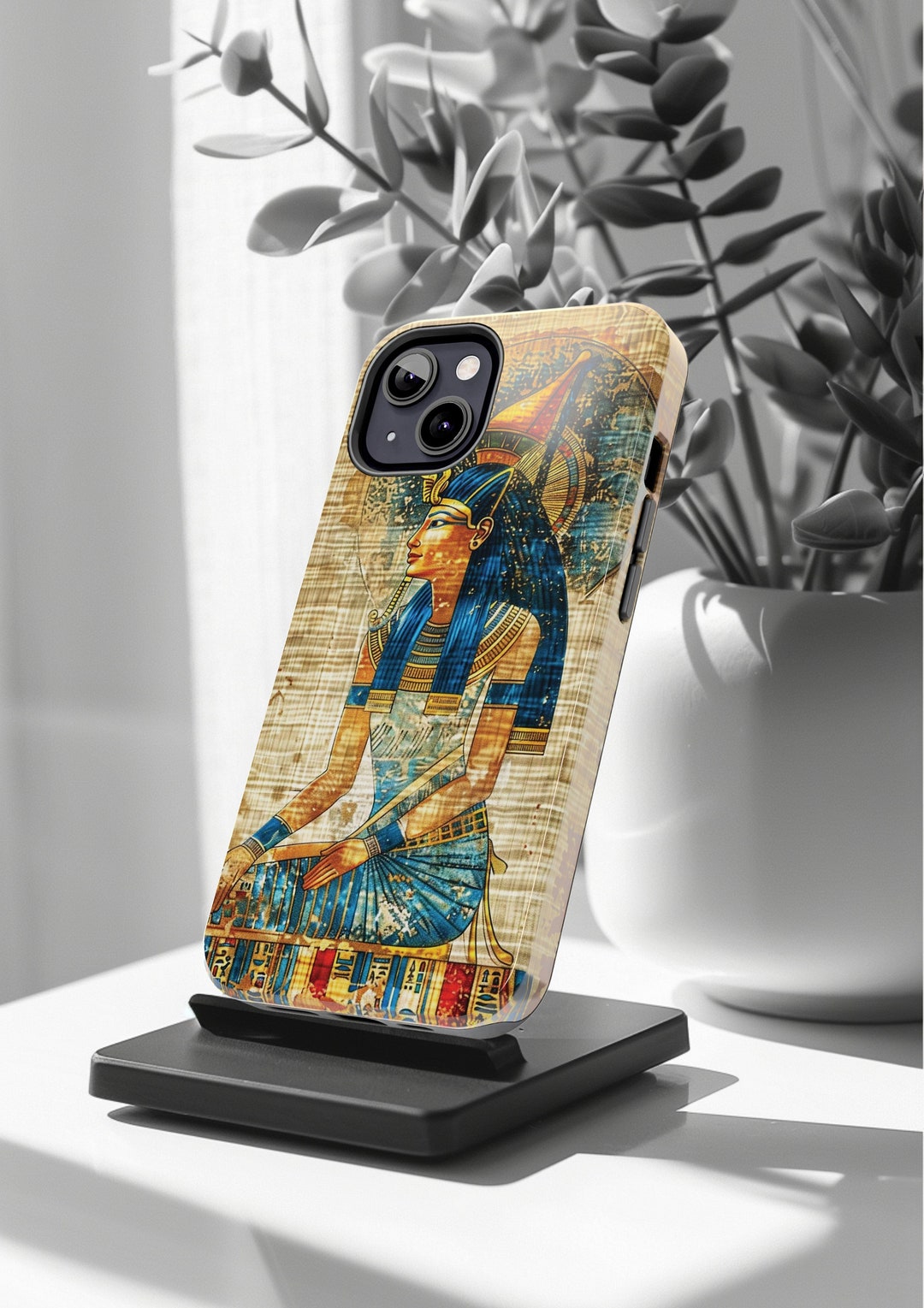 Eternal Majesty of Isis Phone Case Egyptian Goddess Art Design - Etsy